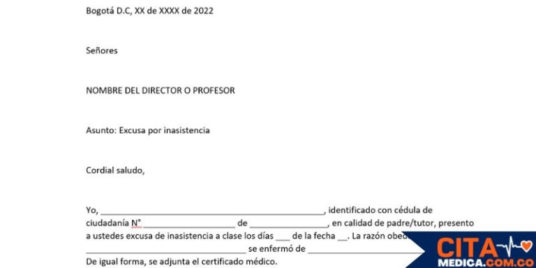 Excusa Médica para el Colegio: Descarga Gratis formato